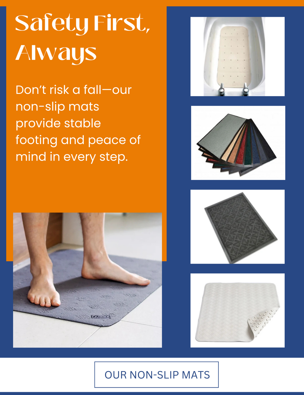 Discover Non-Slip Mats for Safety at Home | Adaptive Equipment