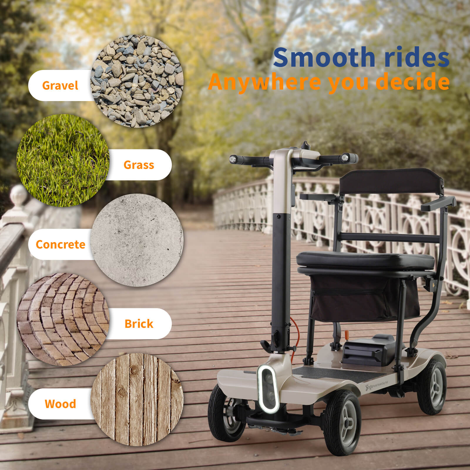 Yoga Pocket Rocket Easy Fold Mobility Scooter | Adaptive Equipment