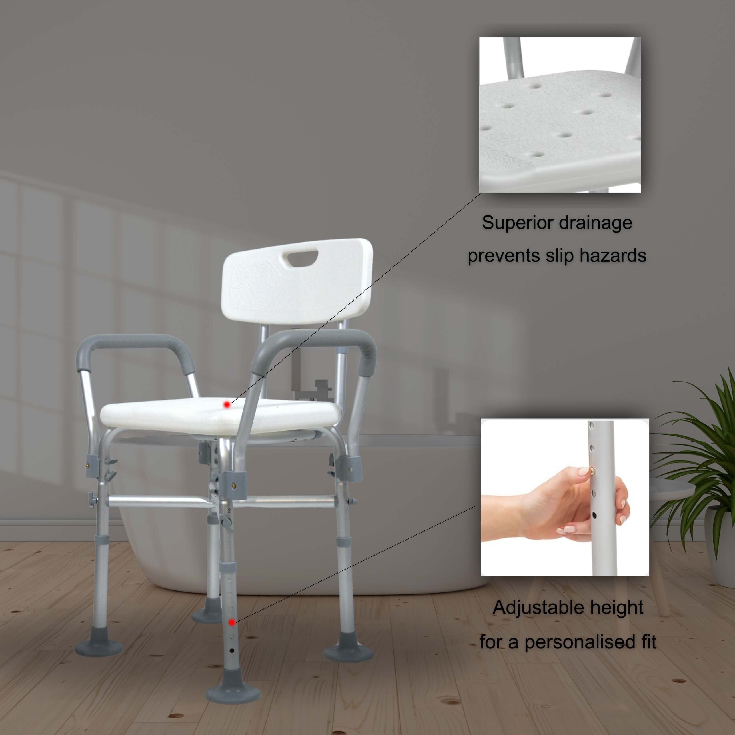 Yoga Shower / Bathroom Chairs Seniors Disabled | Adaptive Equipment